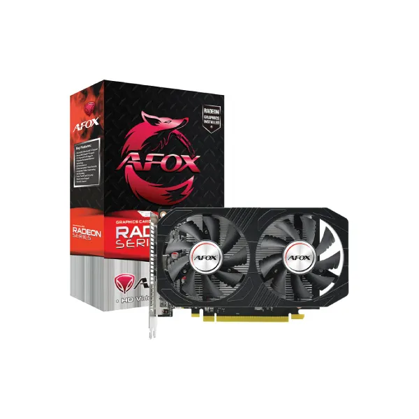 AFOX AFRX550-4096D5H4 AMD Radeon RX550 4GB GDDR5 Dual Fan Graphics Card